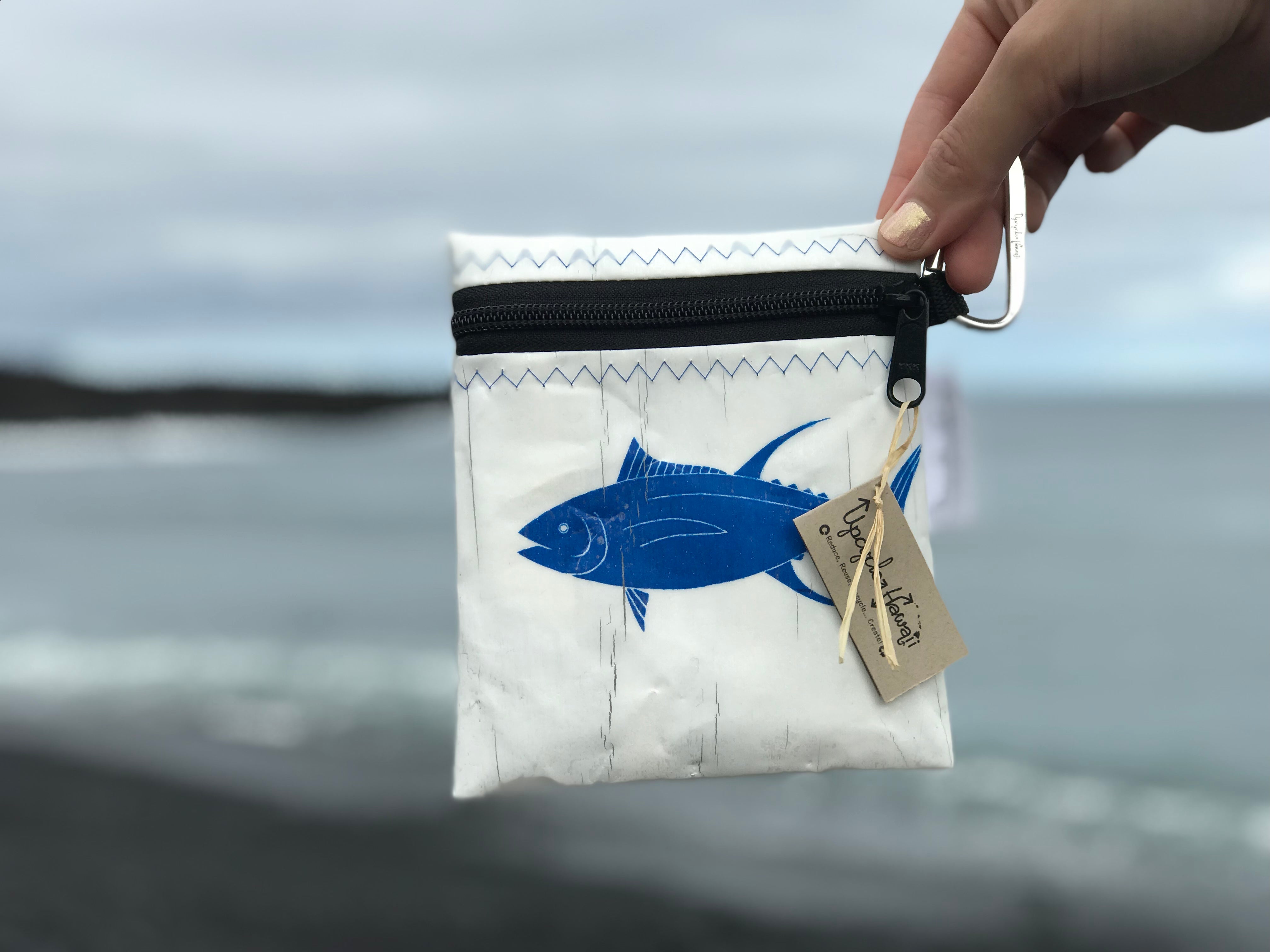 Upcycle Hawaii Yellowfin Tuna / Ahi Water Resistant Pouch – Sundot Marine